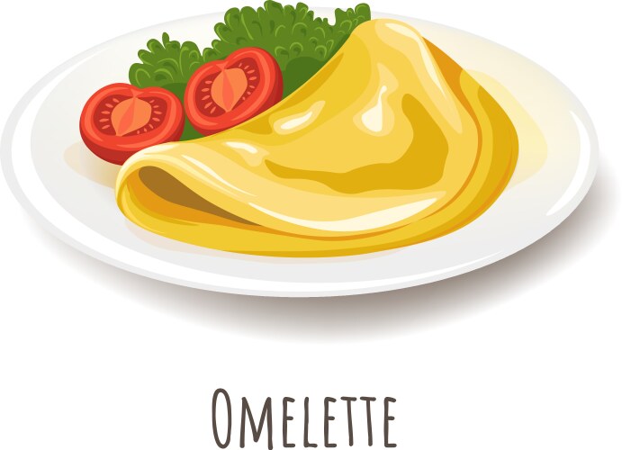 Omelette Royalty Free Vector Image - VectorStock