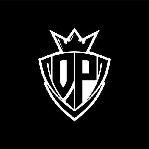 Op logo monogram big alphabet design template Vector Image