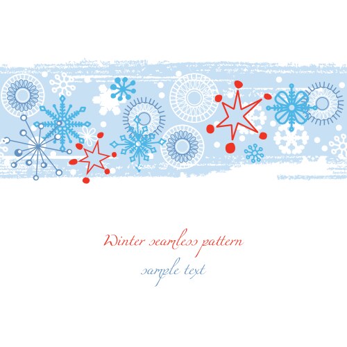 Winter seamless background Royalty Free Vector Image