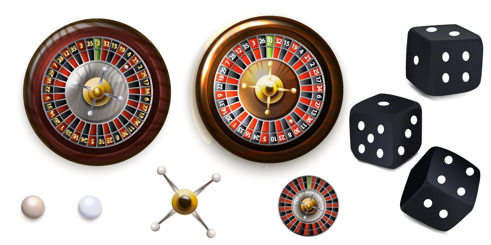 Empty spinning fortune wheel lucky roulette Vector Image