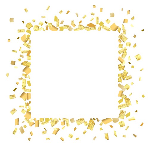 Glitter frame template for banner Royalty Free Vector Image