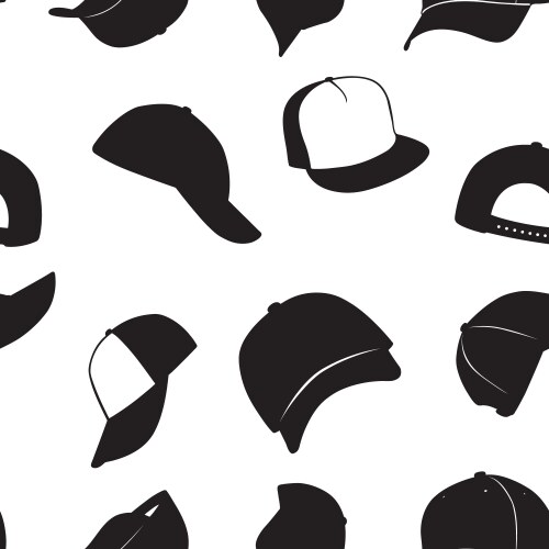 Seamless pattern with graduation caps Royalty Free Vector