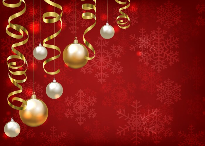 Background with purple christmas balls Royalty Free Vector
