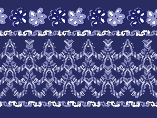 Indigo blue to dye effect abstract seamless Vector Image