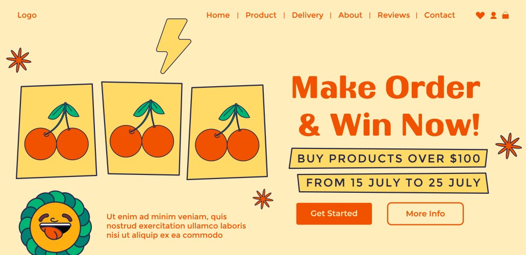 Order fastfood online composition Royalty Free Vector Image