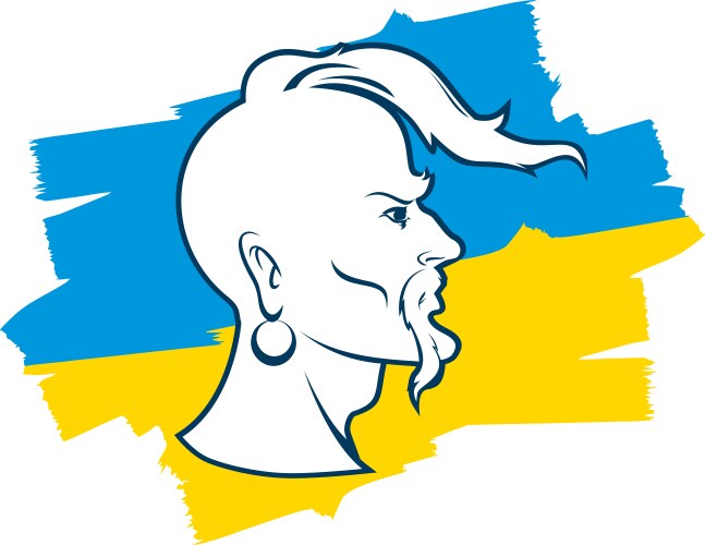 Ornament ukrainian trident Royalty Free Vector Image