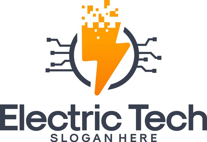 Electricity logo electric and icon Royalty Free Vector Image