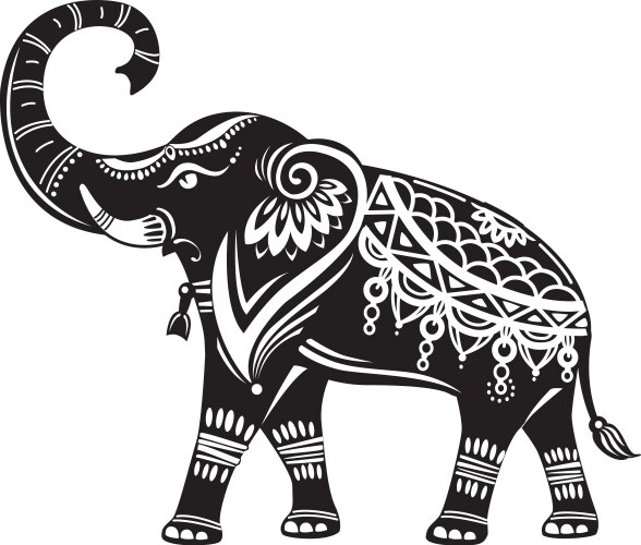 Elephant Motif Vector Images (over 420)