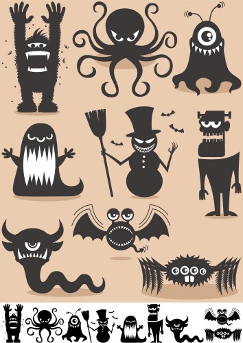 Cartoon Silhouette Vector Images (over 820,000)