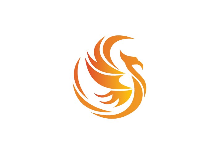 Phoenix logo abstract – Royalty-Free Vector | VectorStock