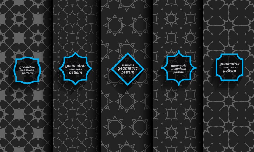 Abstract 3d islamic design pattern mosaic Vector Image