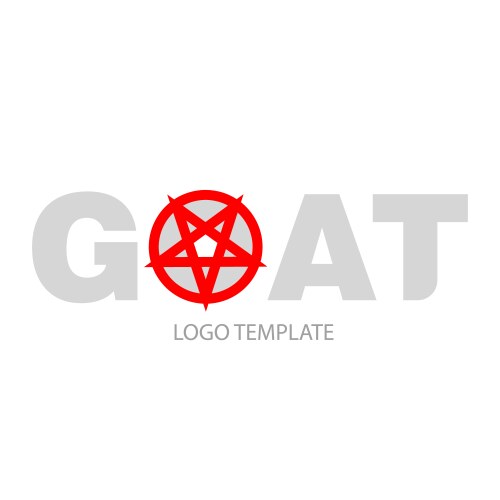 Satan goat baphomet 2 Royalty Free Vector Image