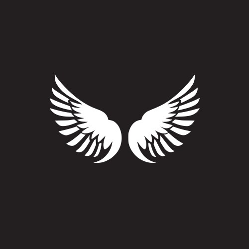 Realistic white angel wings Royalty Free Vector Image