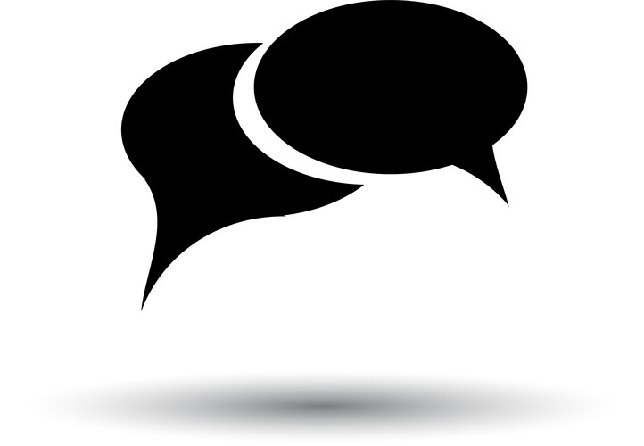Chat icon talk bubble speech blank empty Vector Image