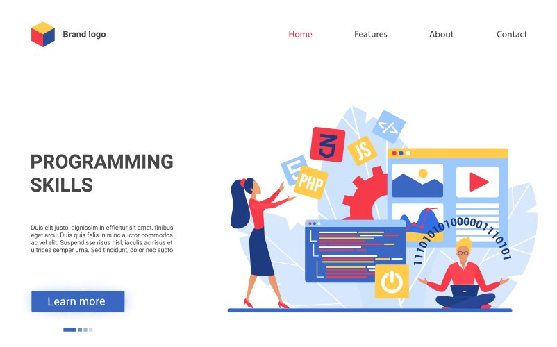 Programmer Cartoon Coder Vector Images (over 1,200)