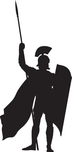 Ancient roman warrior Royalty Free Vector Image