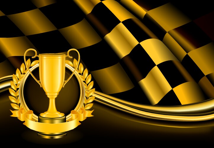 Yellow racing background Royalty Free Vector Image