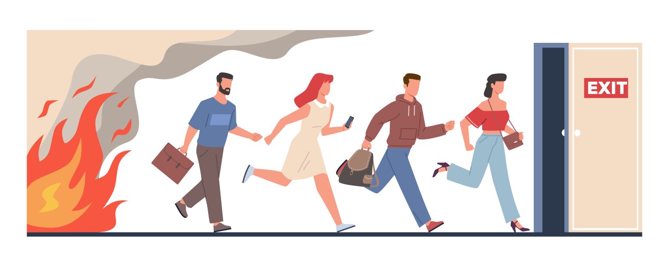 Cartoon architectural bureau workers Royalty Free Vector