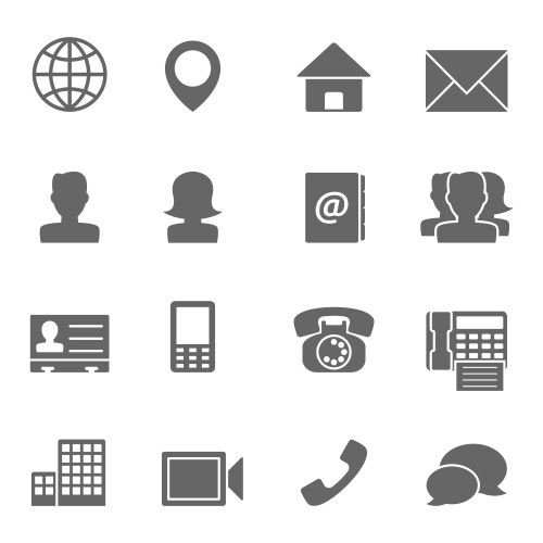 Phone Email Address Icon Vector Images (over 14,000)
