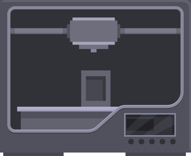 Modern 3d printer Royalty Free Vector Image - VectorStock