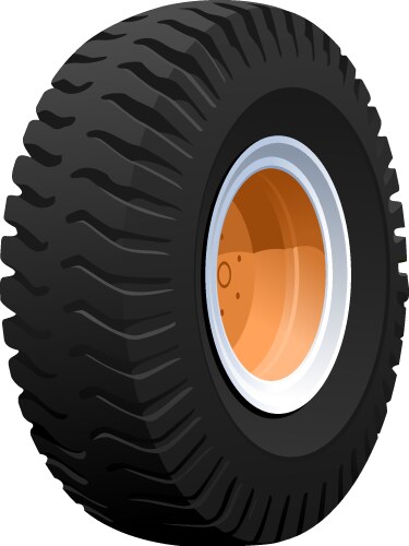 Truck and tractor wheels set Royalty Free Vector Image