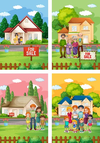Family set Royalty Free Vector Image - VectorStock