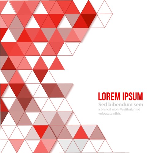 Geometric abstract triangles seamless pattern Vector Image