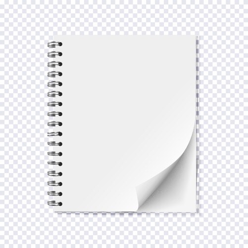 Notepad template Royalty Free Vector Image - VectorStock
