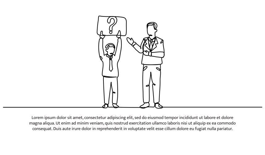 Continuous one line design of student achieving Vector Image