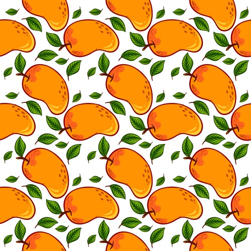 Mango background desktop wallpaper cute summer Vector Image