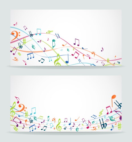 Music Note Banner Vector Images (over 8,600)