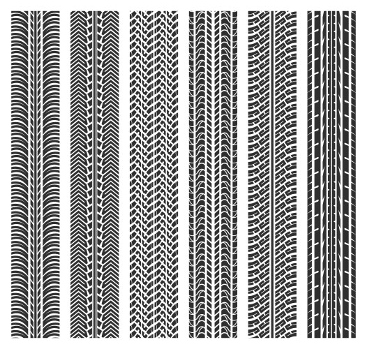 Tire ot tyre of a car truck moto trail patterns Vector Image