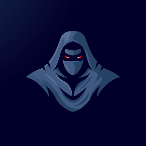 Red ninja Royalty Free Vector Image - VectorStock