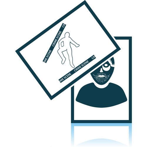 Yellow evidence isolated on white background Vector Image