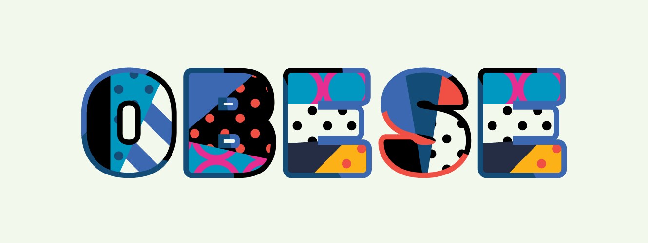 Font design for word art in colorful color Vector Image