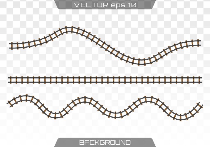 Straight tracks art design Royalty Free Vector Image