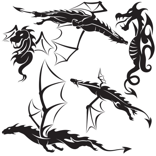 Dragons Royalty Free Vector Image - VectorStock