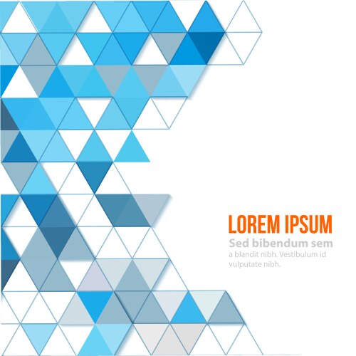 Abstract color triangles poster Royalty Free Vector Image