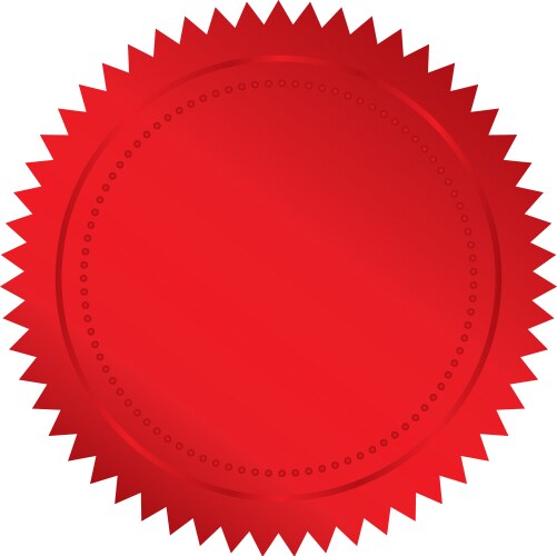 Red seal Royalty Free Vector Image - VectorStock