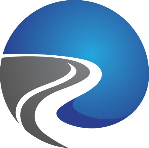 River logo template Royalty Free Vector Image - VectorStock