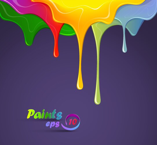 Colour paints Royalty Free Vector Image - VectorStock