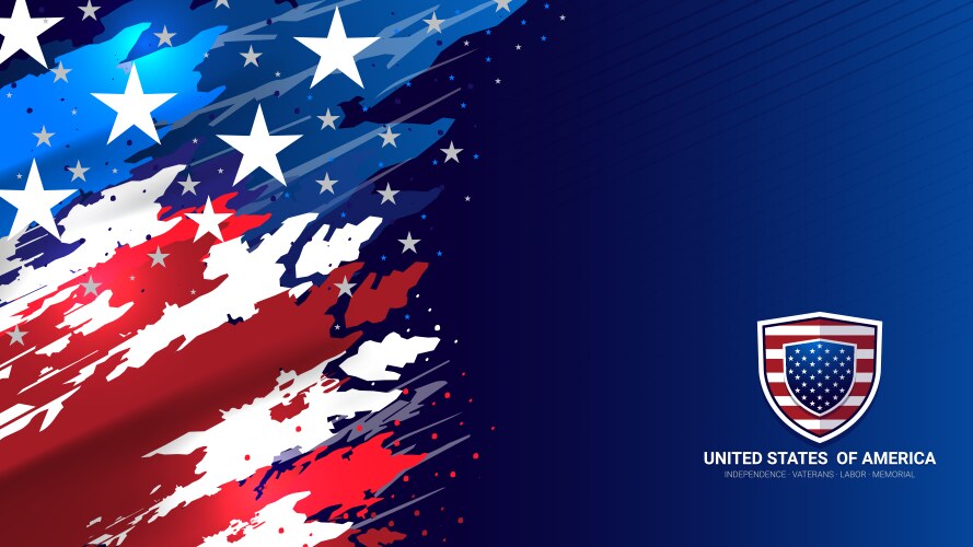 American background design Royalty Free Vector Image
