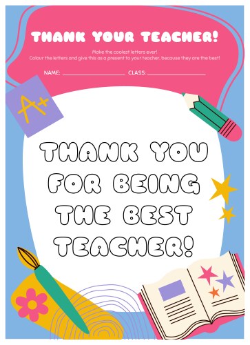 Thank You Teacher Vector Images (over 790)