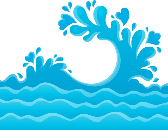 Water splash Royalty Free Vector Image - VectorStock