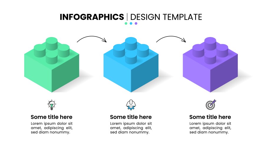 Plastic building blocks toy bricks cartoon icon Vector Image