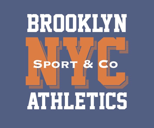New york brooklyn sport typography slogan Vector Image