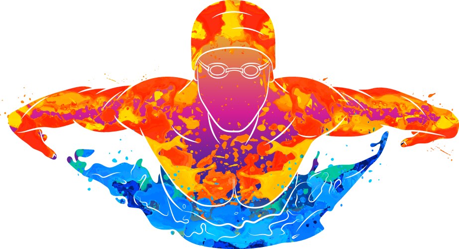 Swimming Freestyle Clipart