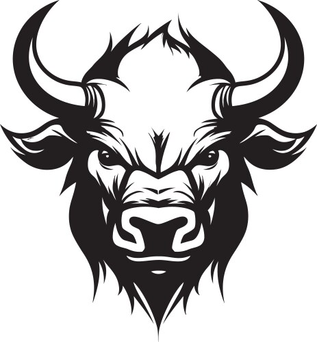 Guardian bull a mascot for security Royalty Free Vector