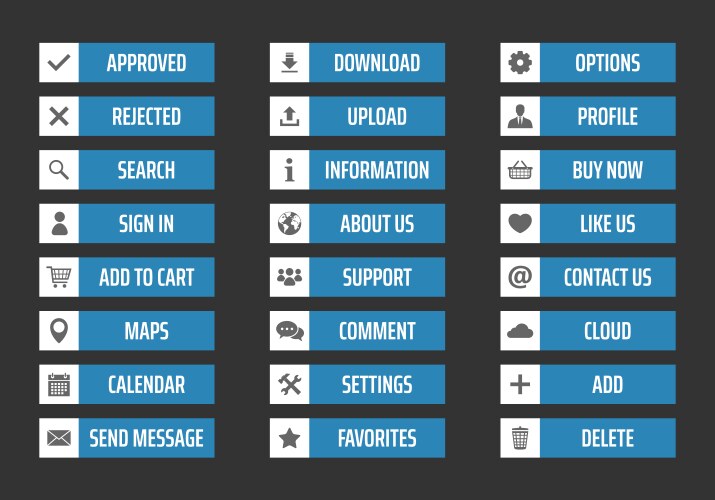 Login form template create account elements Vector Image Login form template create account elements Vector Image