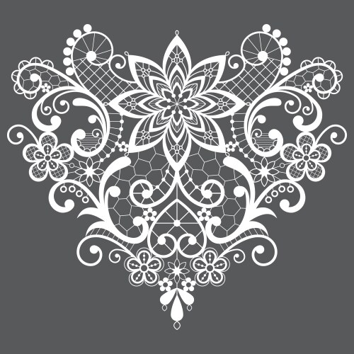 Valentines Heart Lace Vector Images (over 2,800)
